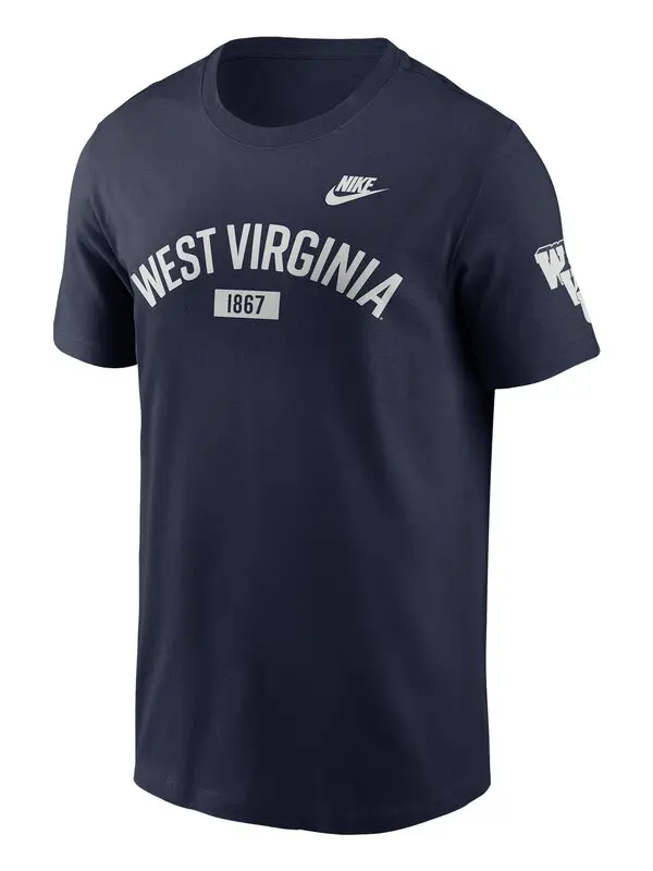 Nike West Virginia Legacy Arch 2-hit College T-shirt - Blue