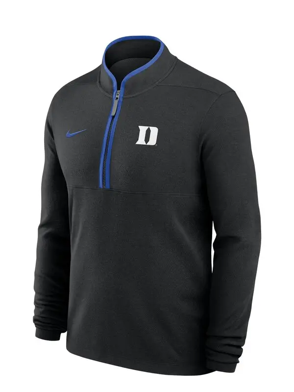 Nike Duke Victory Dri-fit College 1/2-zip Long-sleeve Top - Black