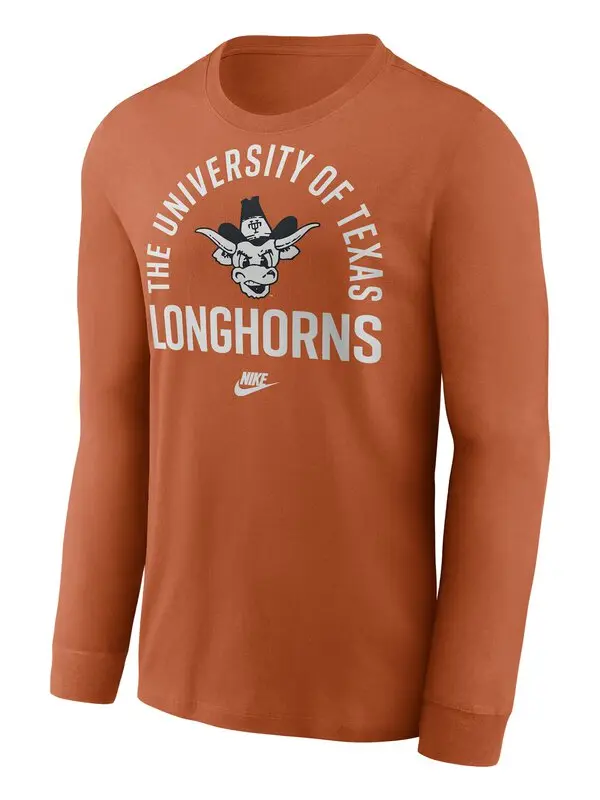Nike Texas Legacy Arched Logo College Long-sleeve T-shirt - Orange