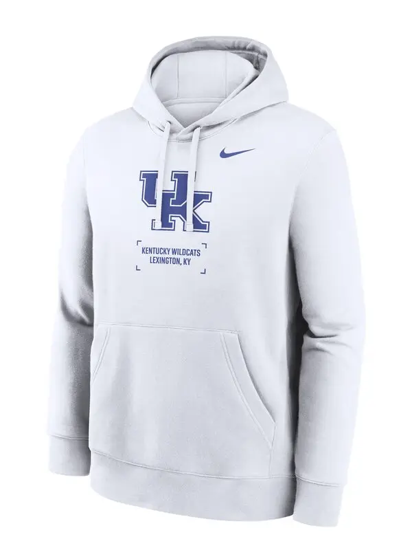 Nike Kentucky Club Basketball 2-hit College Pullover Hoodie - White