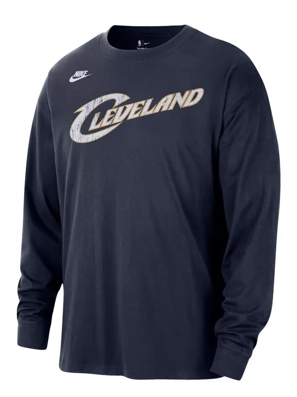 Nike Cleveland Cavaliers Hardwood Classic Essential Nba Long-sleeve T-shirt - Blue