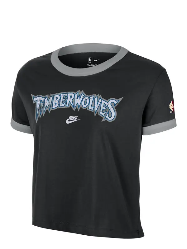 Nike Minnesota Timberwolves Essential Hardwood Classics Nba T-shirt - Black