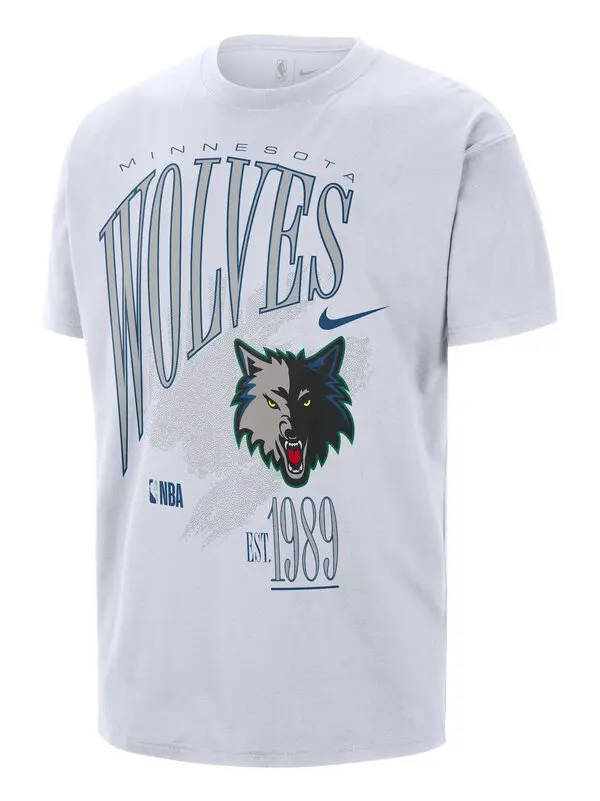 Nike Minnesota Timberwolves Hardwood Classics Vintage Short-sleeve Ringer T-shirt - White