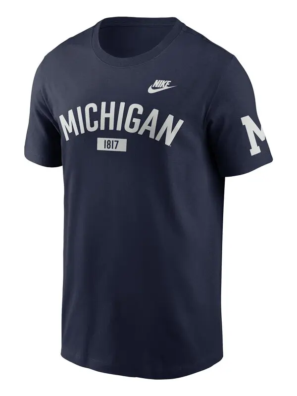 Nike Michigan Legacy Arch 2-hit College T-shirt - Blue
