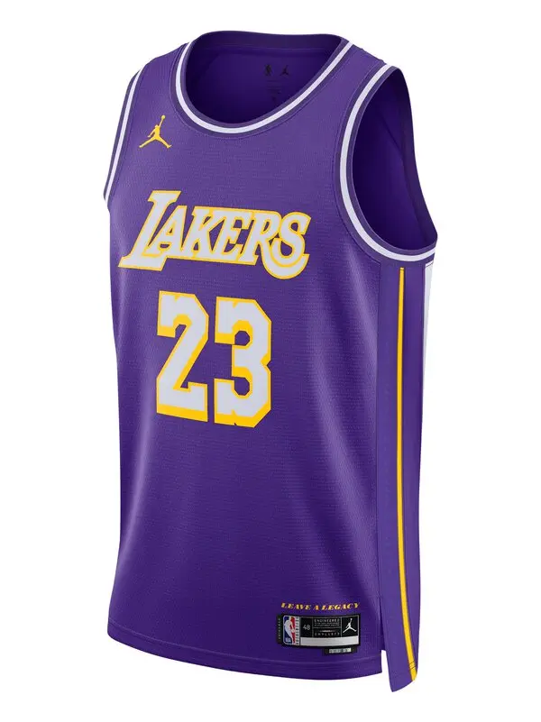 JORDAN Los Angeles Lakers 2025/26 Statement Edition Dri-fit Nba Swingman Jersey - Purple