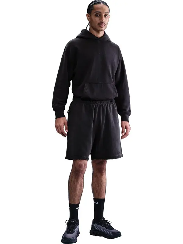 Nike Solo Swoosh French Terry Shorts - Black