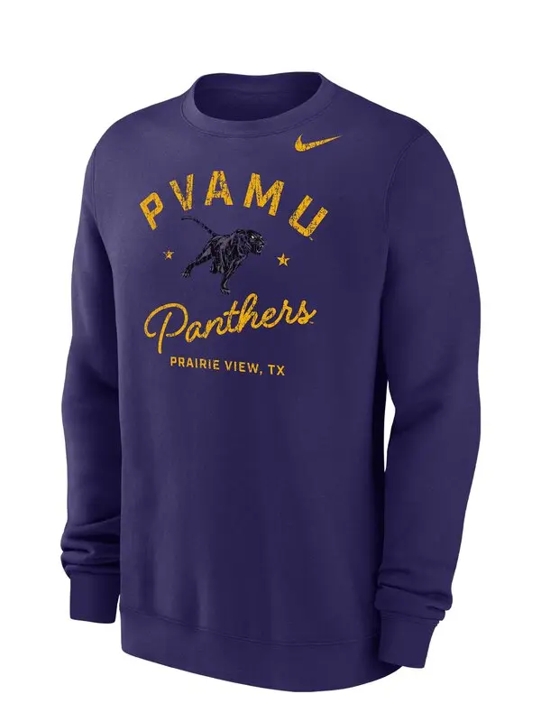 Nike Club Fleece College Crew-neck Sweatshirt - Purple