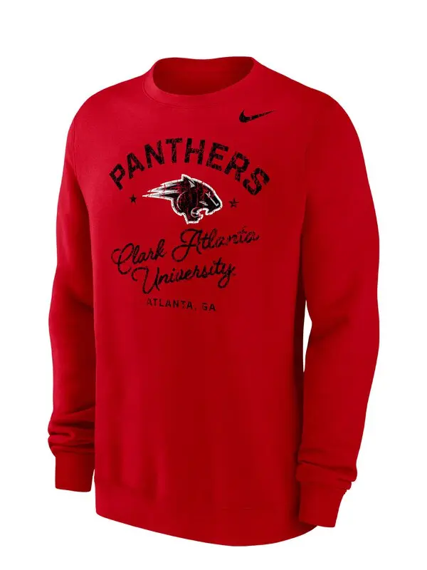 Nike Club Fleece College Crew-neck Sweatshirt - Red