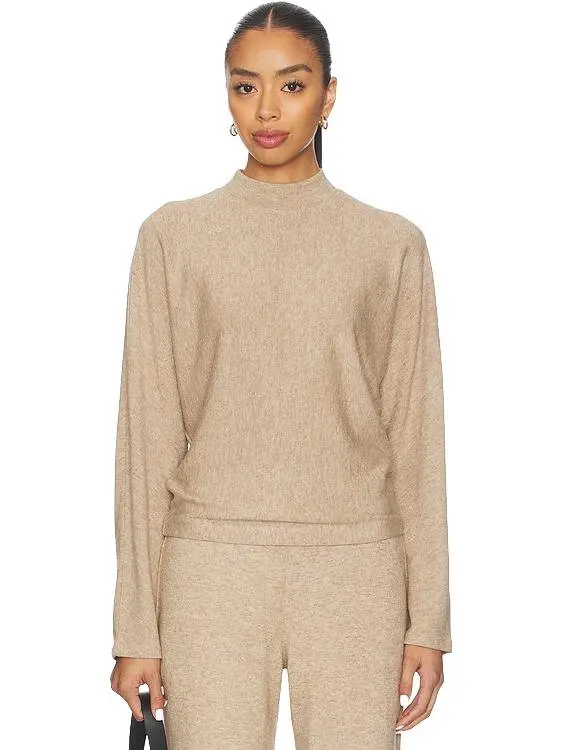 Vince Cozy Dolman Mock Neck Pullover - Bruna