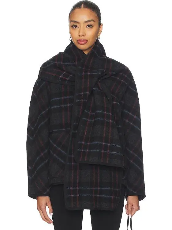Veronica Beard Martine Coat - Black Multi
