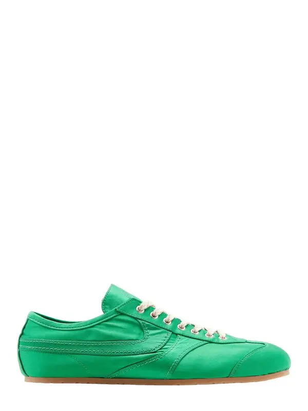 Dries Van Noten Satin Low-top Sneakers - Green