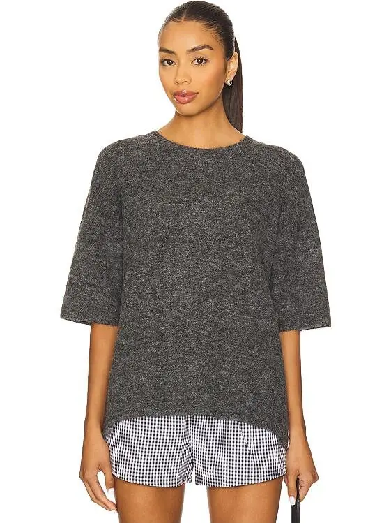 Free People Margot Sweater Tee - Charcoal Heather
