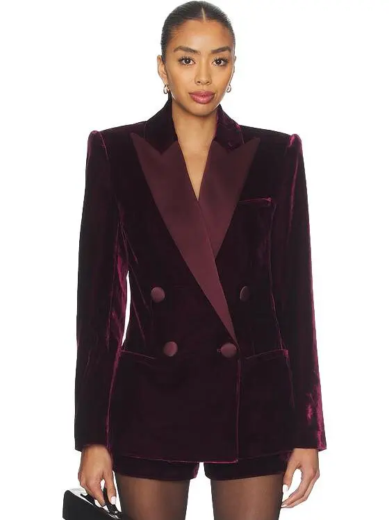 Retrofete Reffie Velvet Blazer - Port