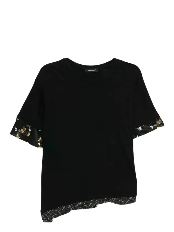 UNDERCOVERISM Cotton Layered T-shirt - Black