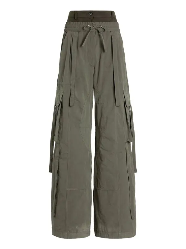 Dolce & Gabbana Waxed Faille Pants - Green