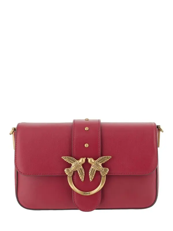 Pinko Classic Love Bag Slouchy Shoulder Bag - Red