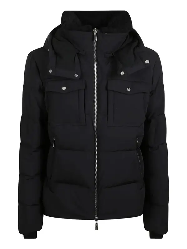 MOORER Down Coat - Black