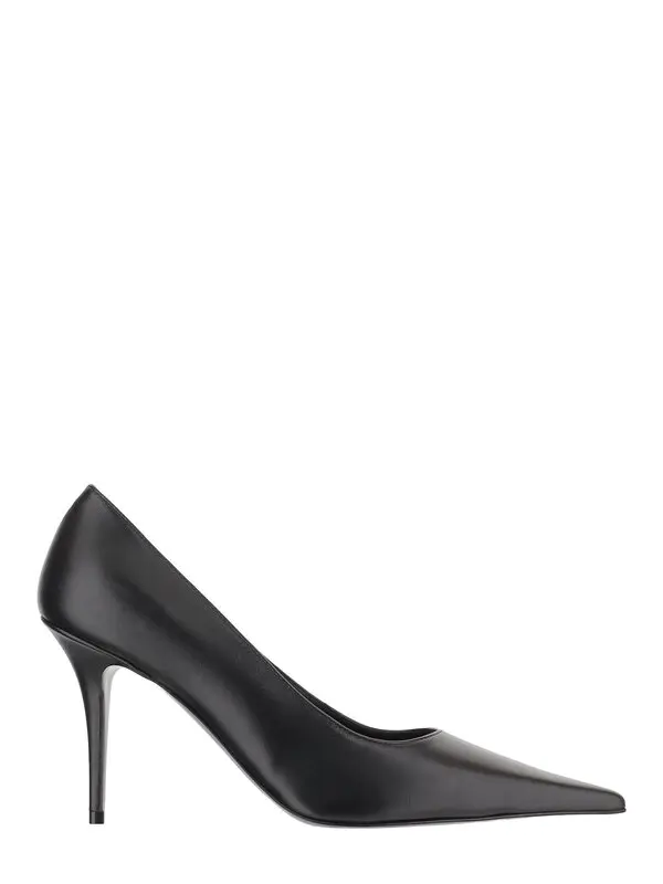 Amina Muaddi Barbara Nappa Leather Pumps - Black