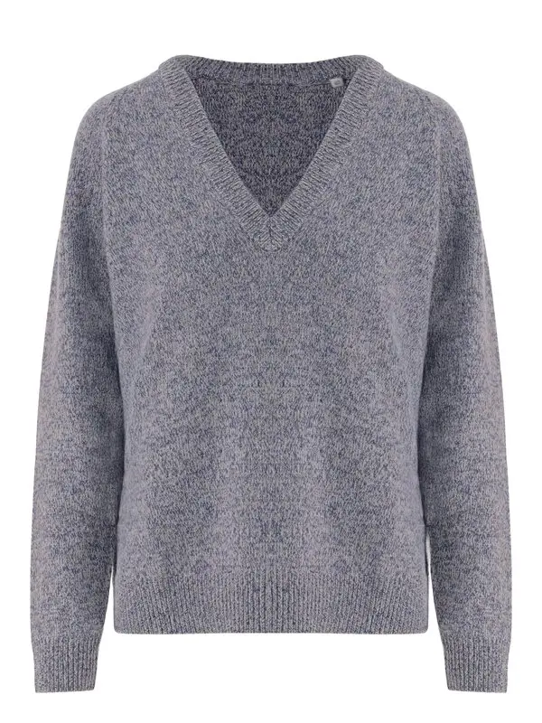 Aspesi Wool V-neck Sweater - Grey
