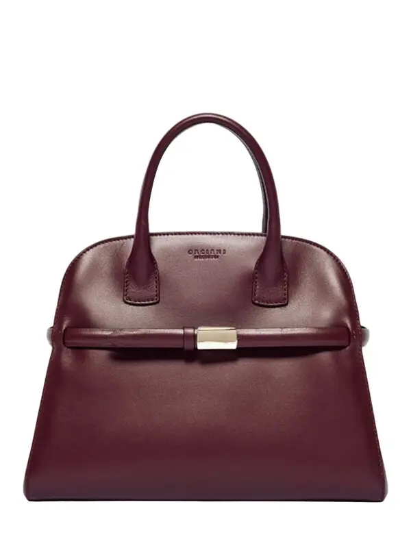 ORTIGNI Top Handle Bag - Chianti
