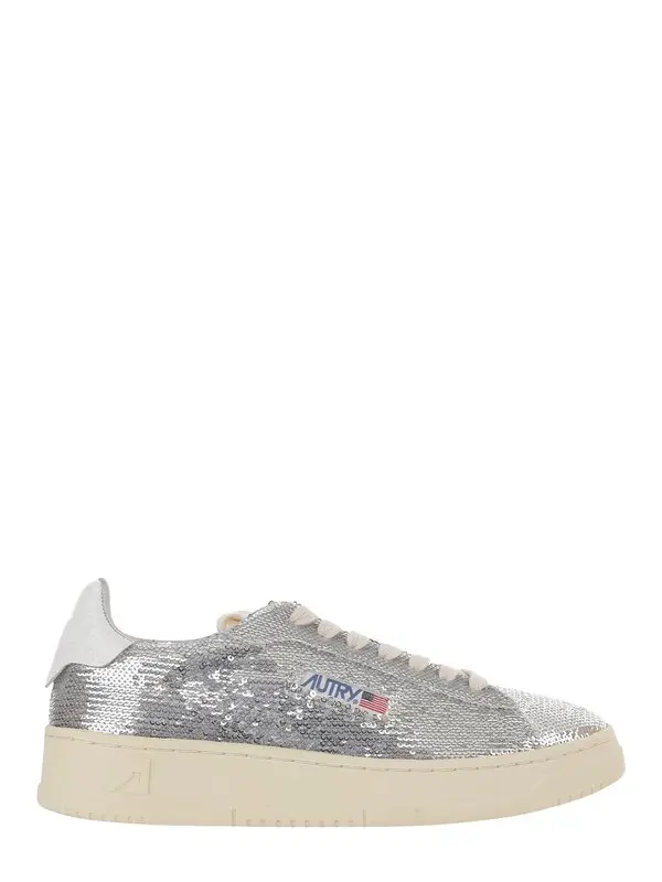AUTRY Dallas Low 'sparkling' Sneakers - Silver