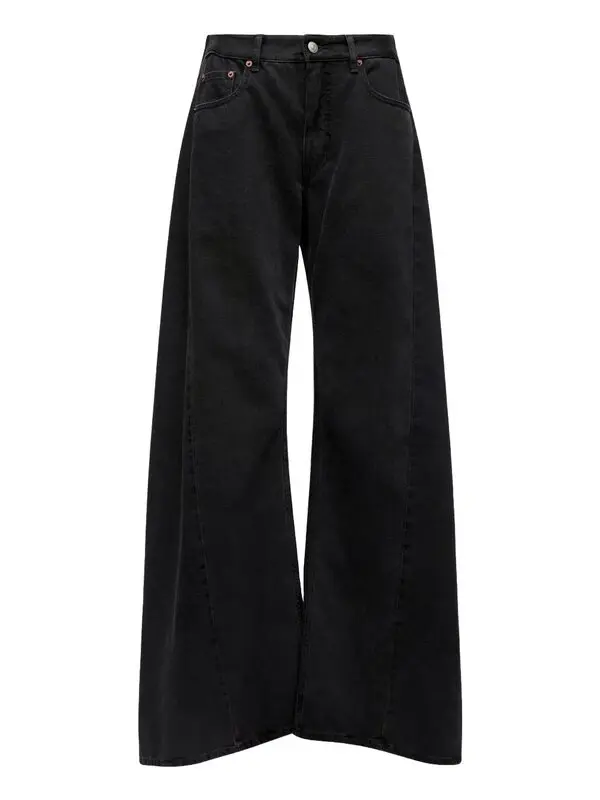 MAISON MARGIELA Five-pocket Draped Jeans - Black