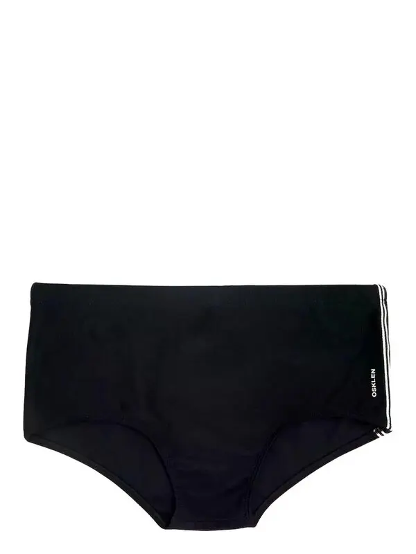 OSKLEN Side-striped Swim Shorts - Black
