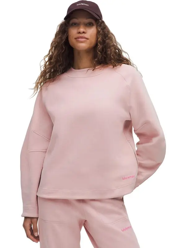 Lululemon Loungeful Relaxed-fit Crewneck Sweatshirt - Mink Berry