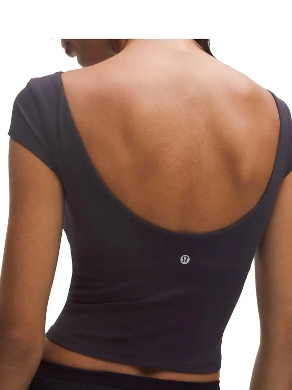 Lululemon Align™ Scoop-back Short-sleeve Shirt - Nightmoth