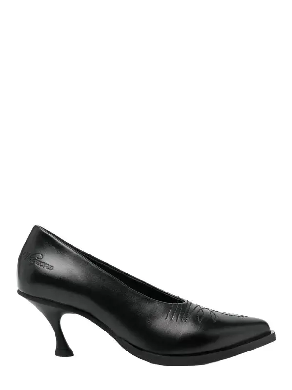 Vaquera 60mm Cowgirl Pumps - Black