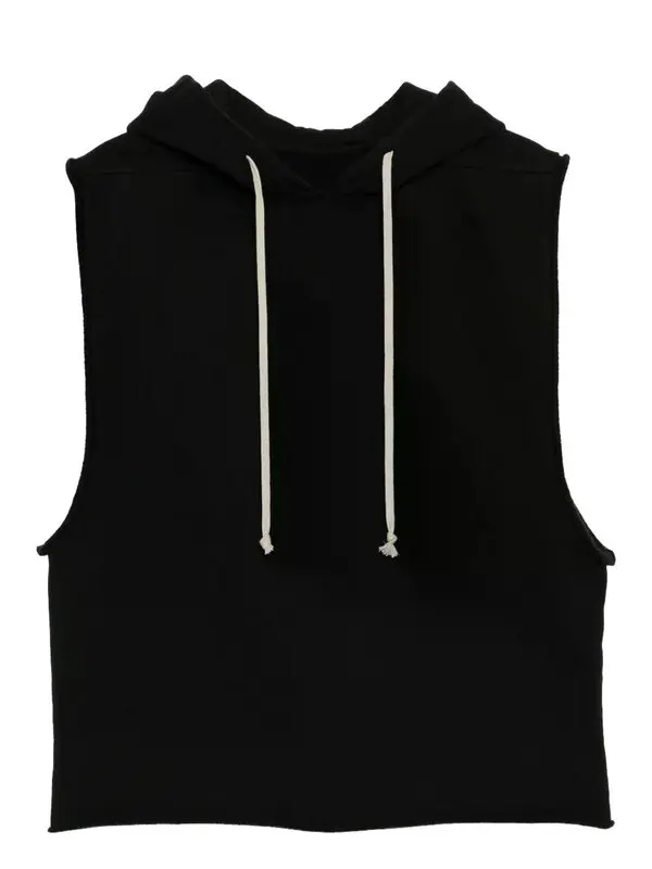 Rick Owens Concordians Runway Hooded Tank Top - Black