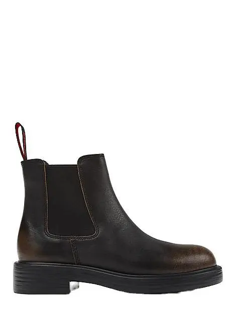 Camper Dean Ankle Boots - Wine
