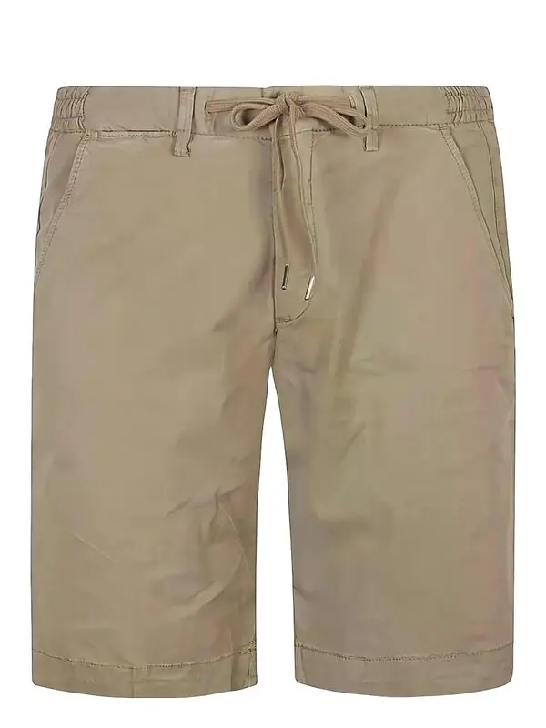 BRIGLIA 1949 Cotton Twill Shorts - Neutrals