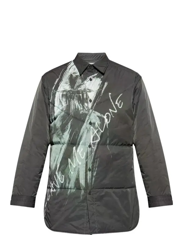 Yohji Yamamoto Quilted Overshirt - Grey