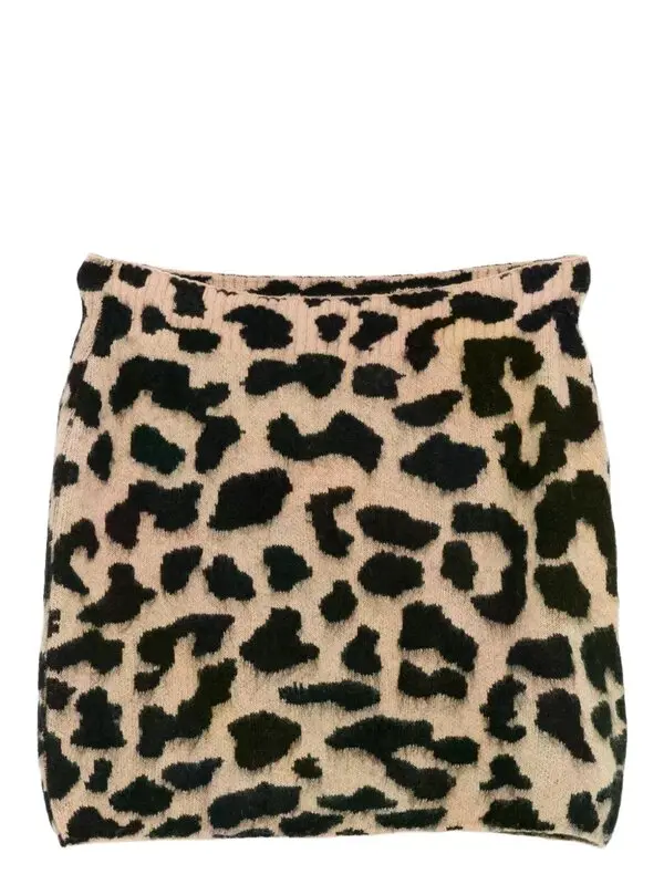 AKEP Patterned Mini Skirt - Neutrals