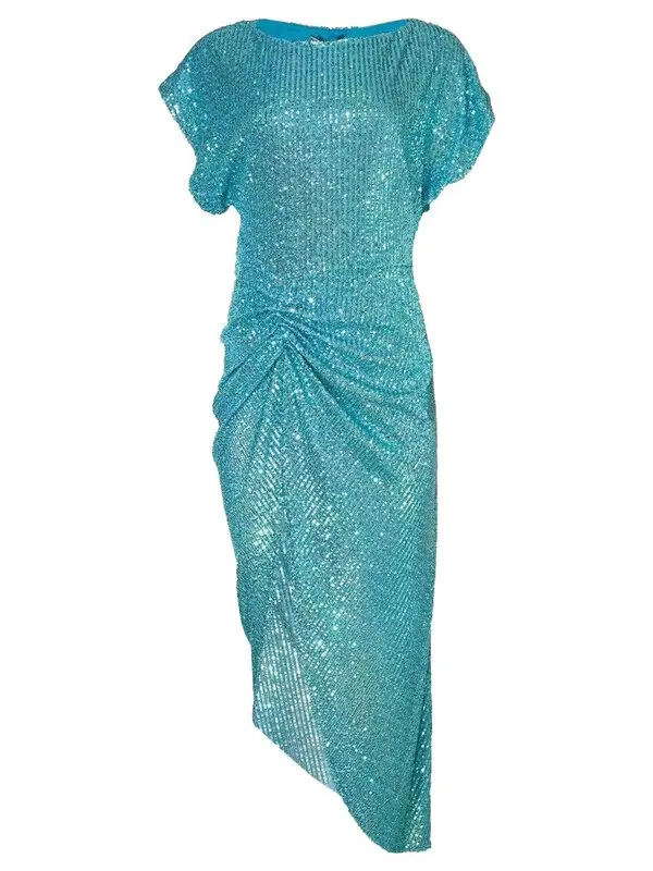 IN THE MOOD FOR LOVE Bercot Sequin Embellished Dress - Blue