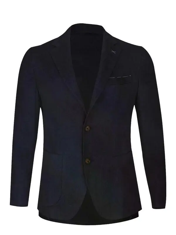 Eleventy Single-breasted Patch-pocket Blazer - Blue