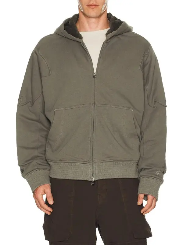 KIKO KOSTADINOV X Fox Racing Sherpa Zip Fleece Hoodie - Dark Stone