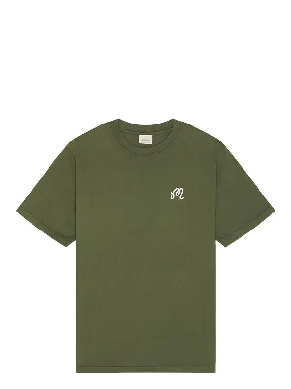 MALBON Oakwood T-shirt In Army - Olivine