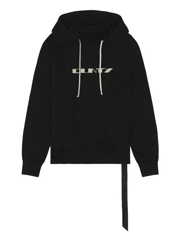 Rick Owens Oversized Hoodie - Black & Pearl