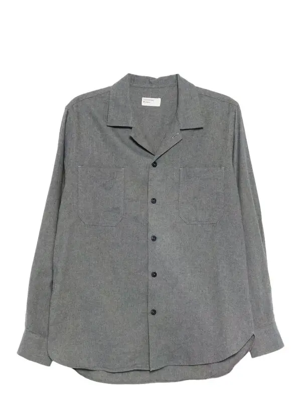 Universal Works Brushed Flannel Shirt - Blue
