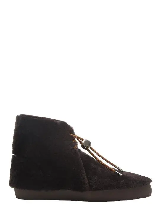 Le Monde Beryl Desert Shearling Boots - Chocolate