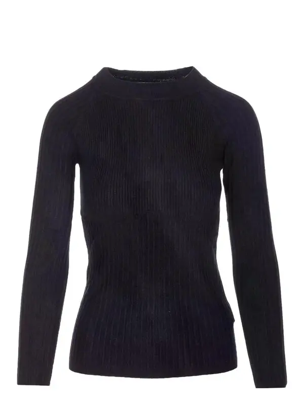 Patrizia Pepe Essential Long-sleeve Sweater - Black