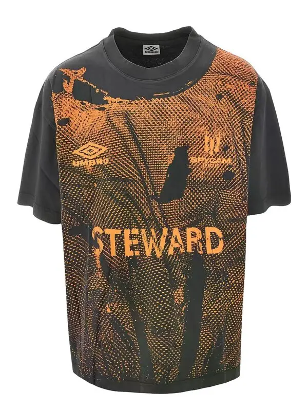 UMBRO Steward Printed T-shirt - Grey