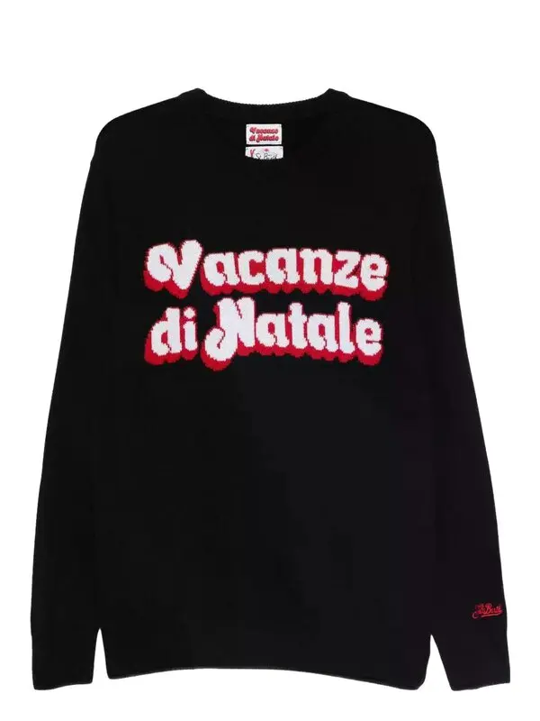 MC2 SAINT BARTH Vacanze Di Natale Sweater - Black