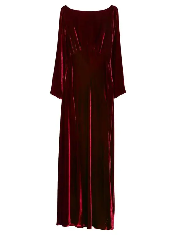 Rixo Devina Long-sleeve Maxi Dress - Red