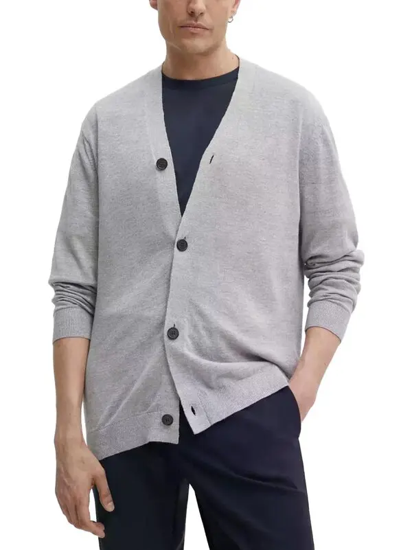 Theory Buttoned Cardigan - Grey