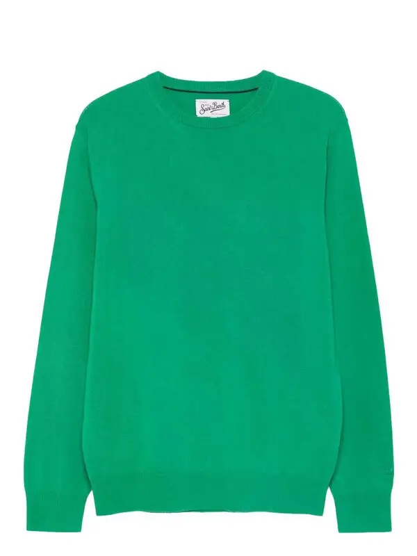 MC2 SAINT BARTH Crewneck Wool Sweater - Green