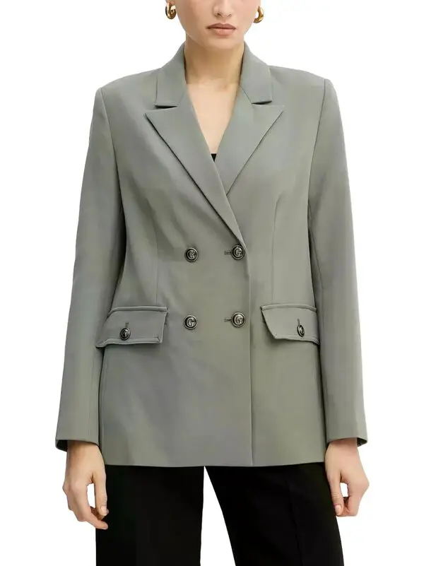 Guess Fiona Double-breasted Blazer - Grey