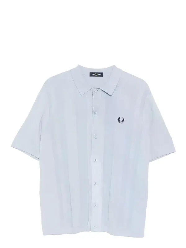 Fred Perry Logo-embroidered Cardigan - Blue